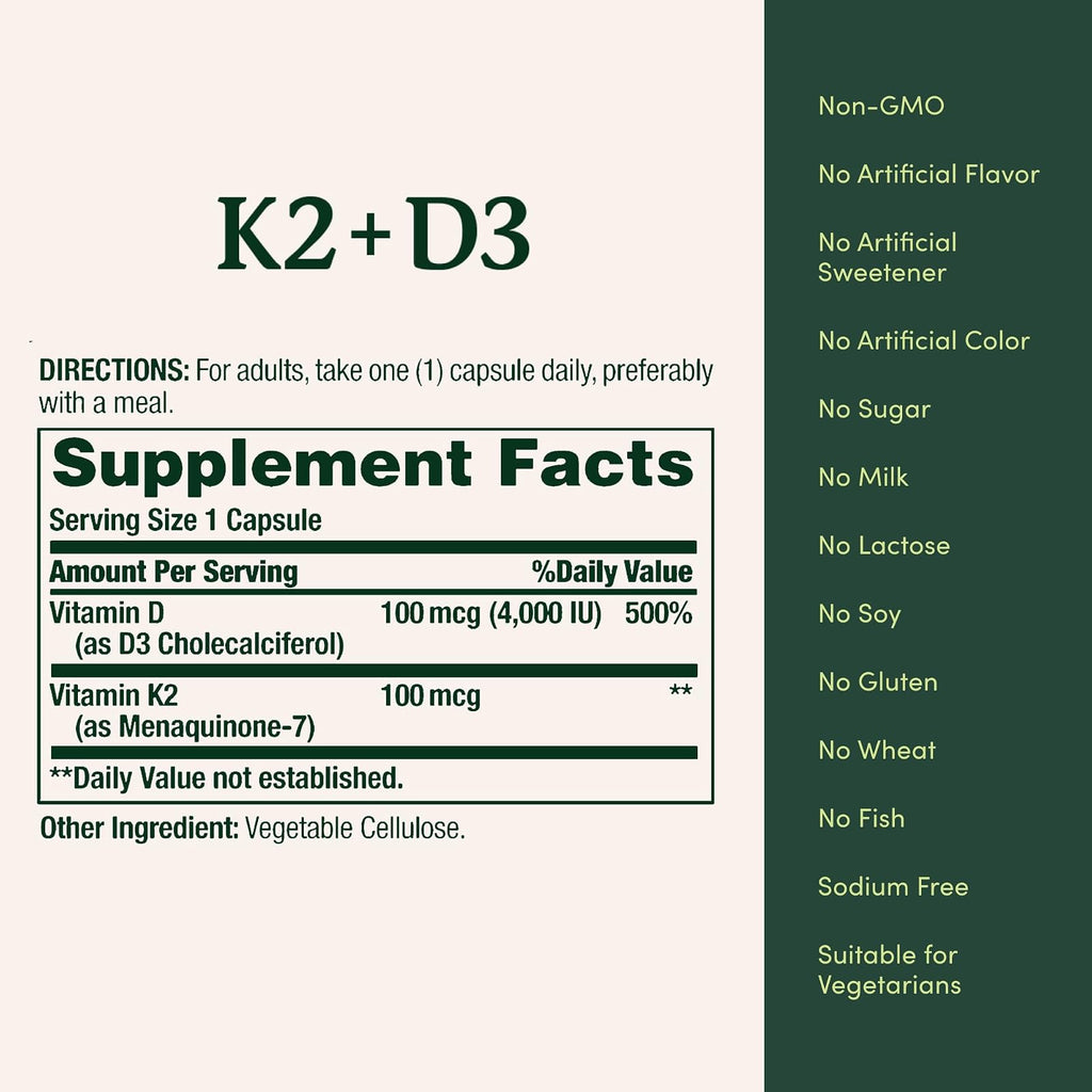 Nature’s Bounty vitamin D3 supplement