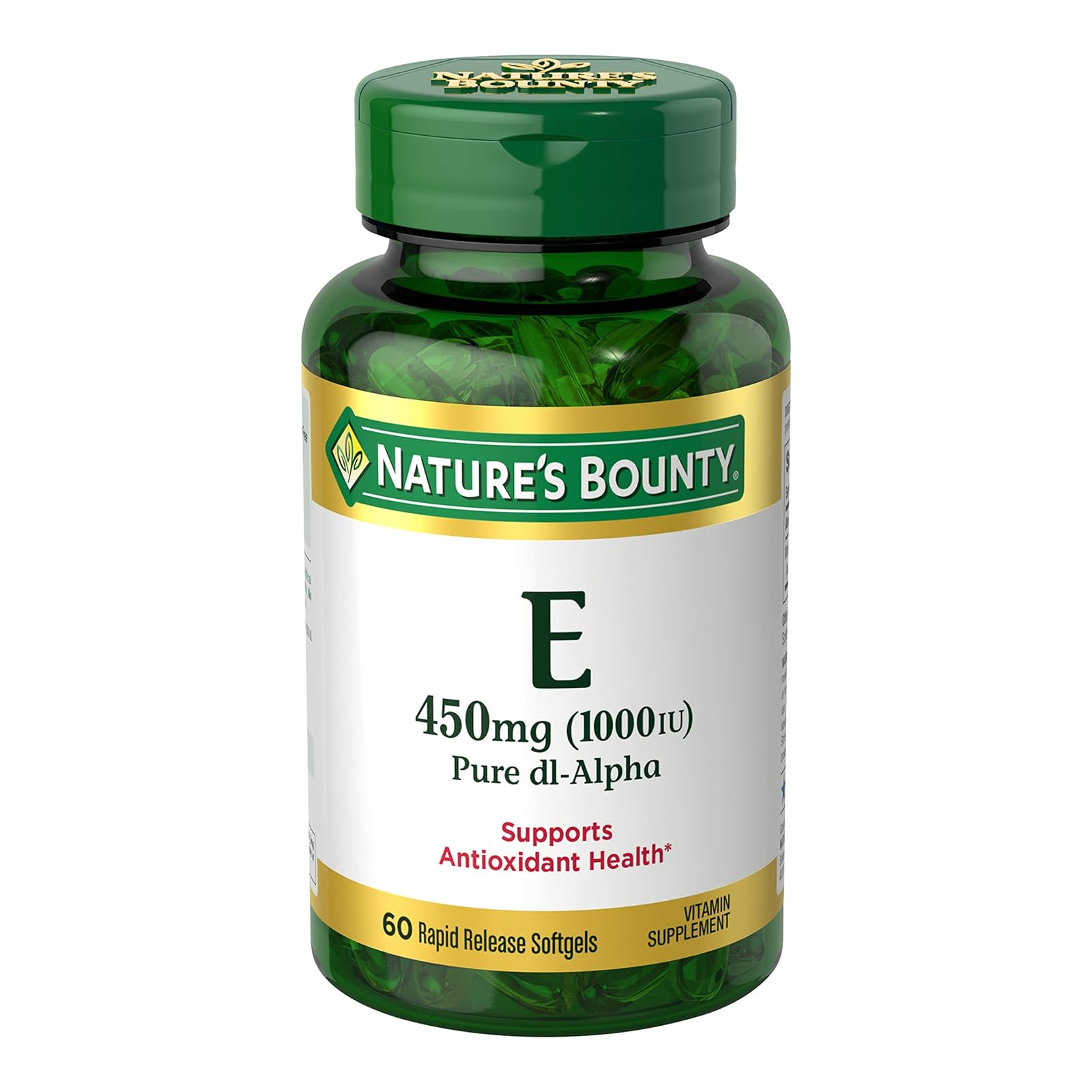 Nature's Bounty Vitamin E softgels