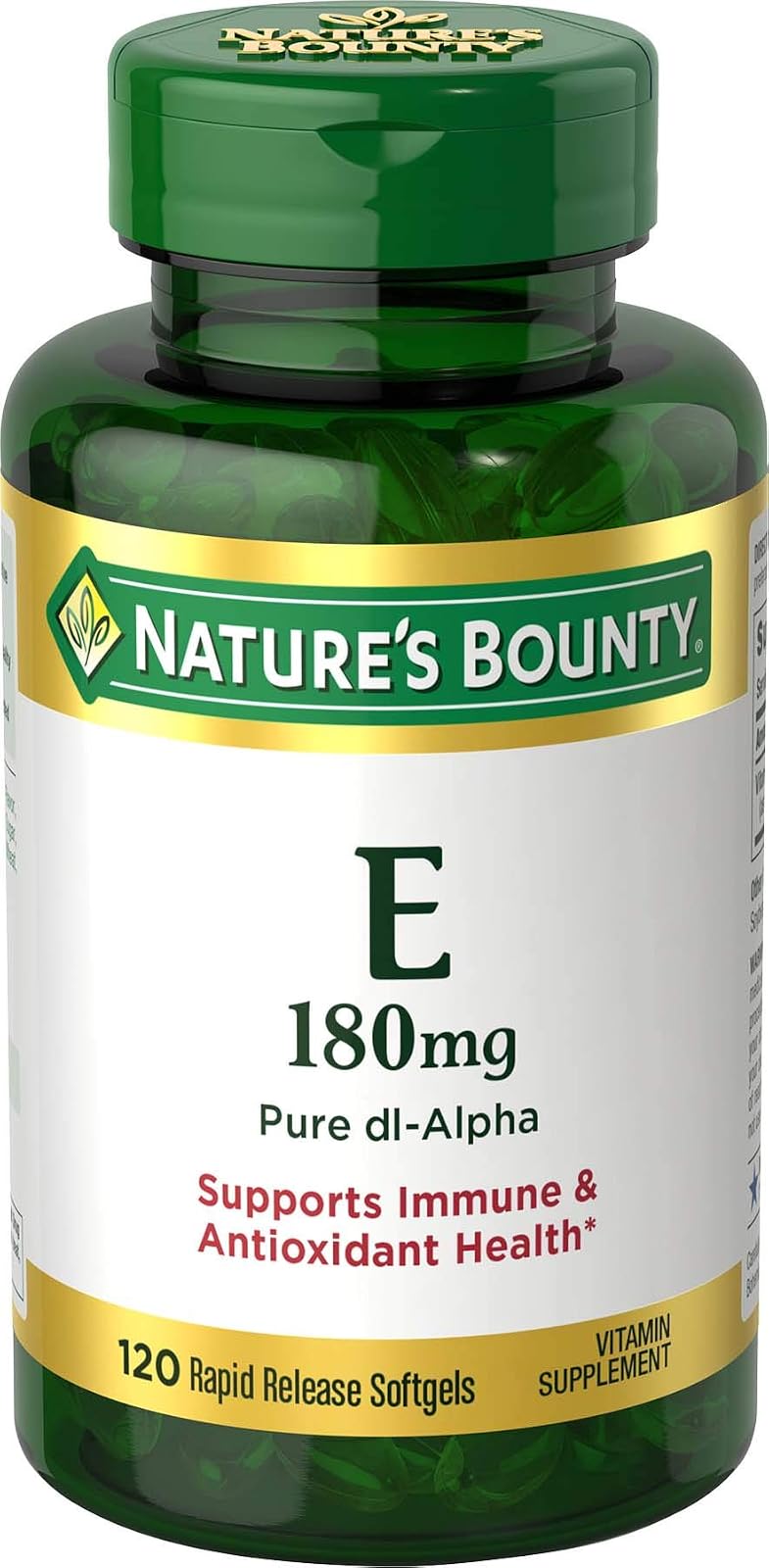 Nature's Bounty vitamin e softgels