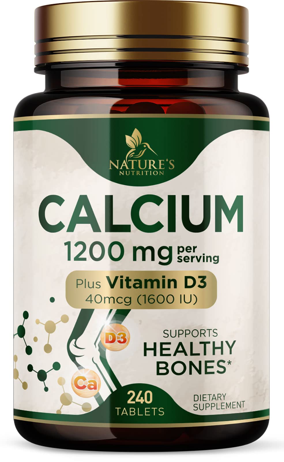 Nature's Calcium 1200 mg tablets