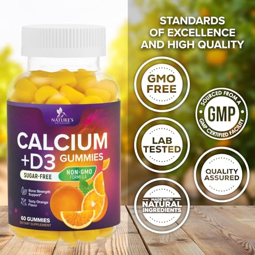 Nature's calcium gummies support bone density