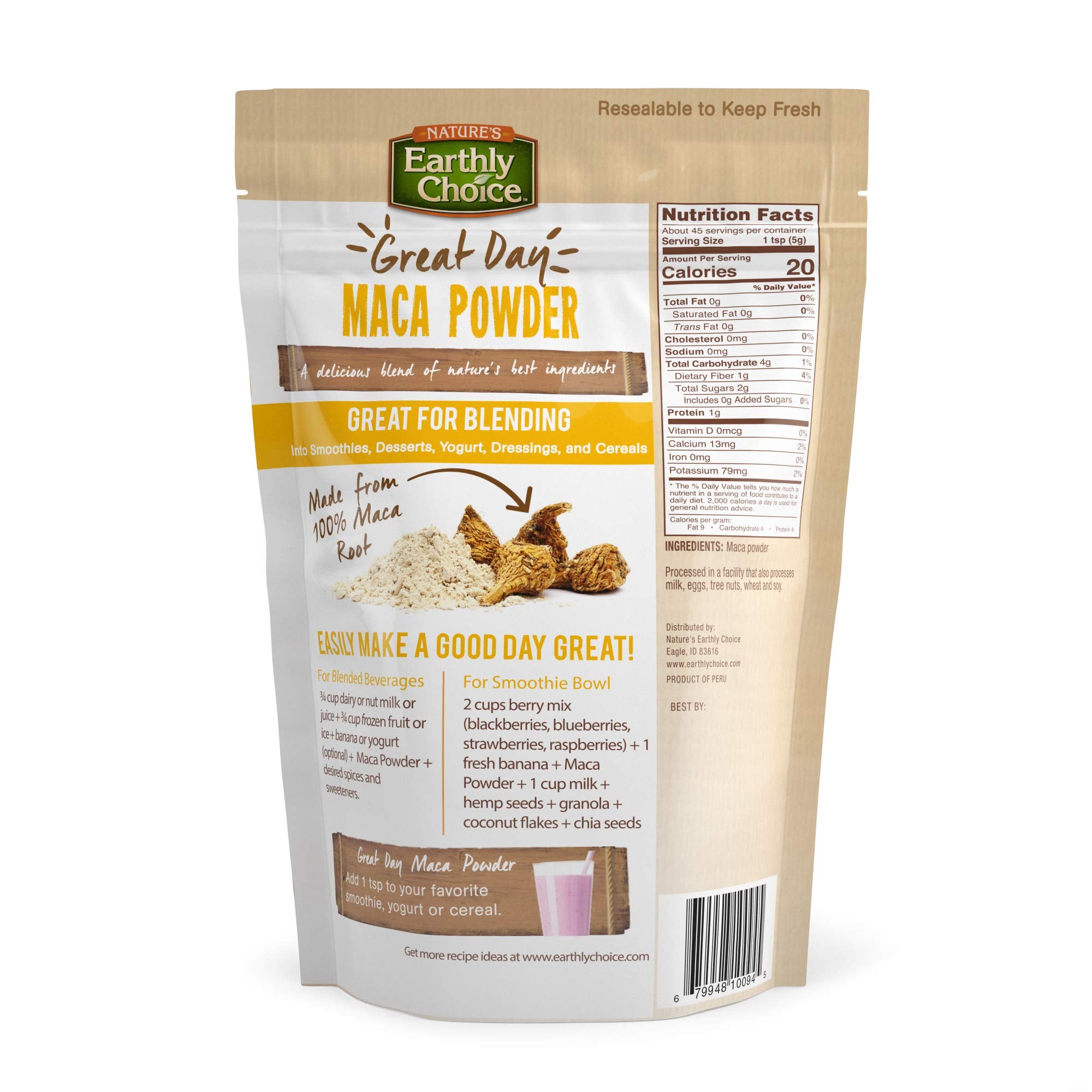 Nature's Earthly Choice goji powder