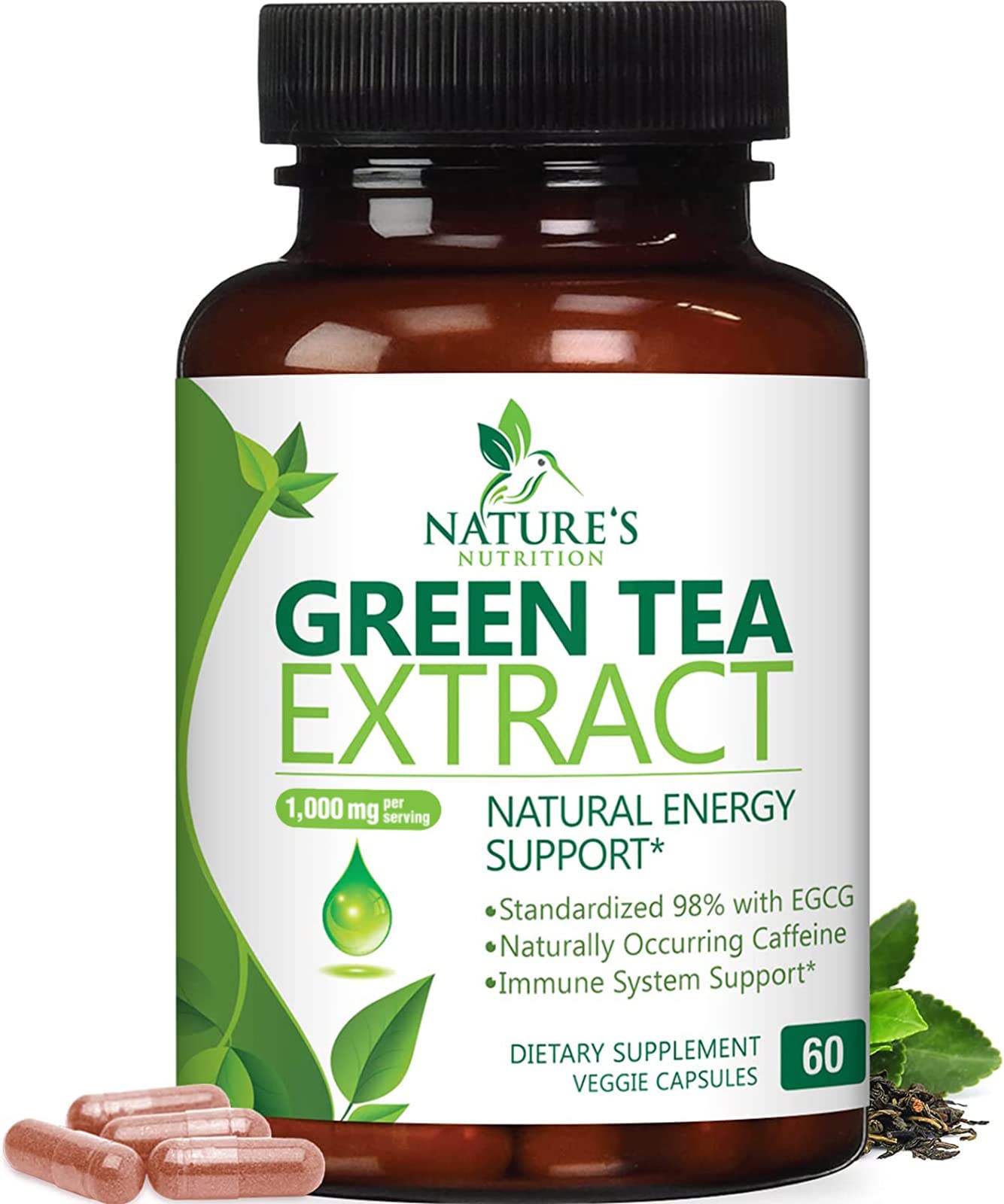 Nature's Green Tea Extract capsules