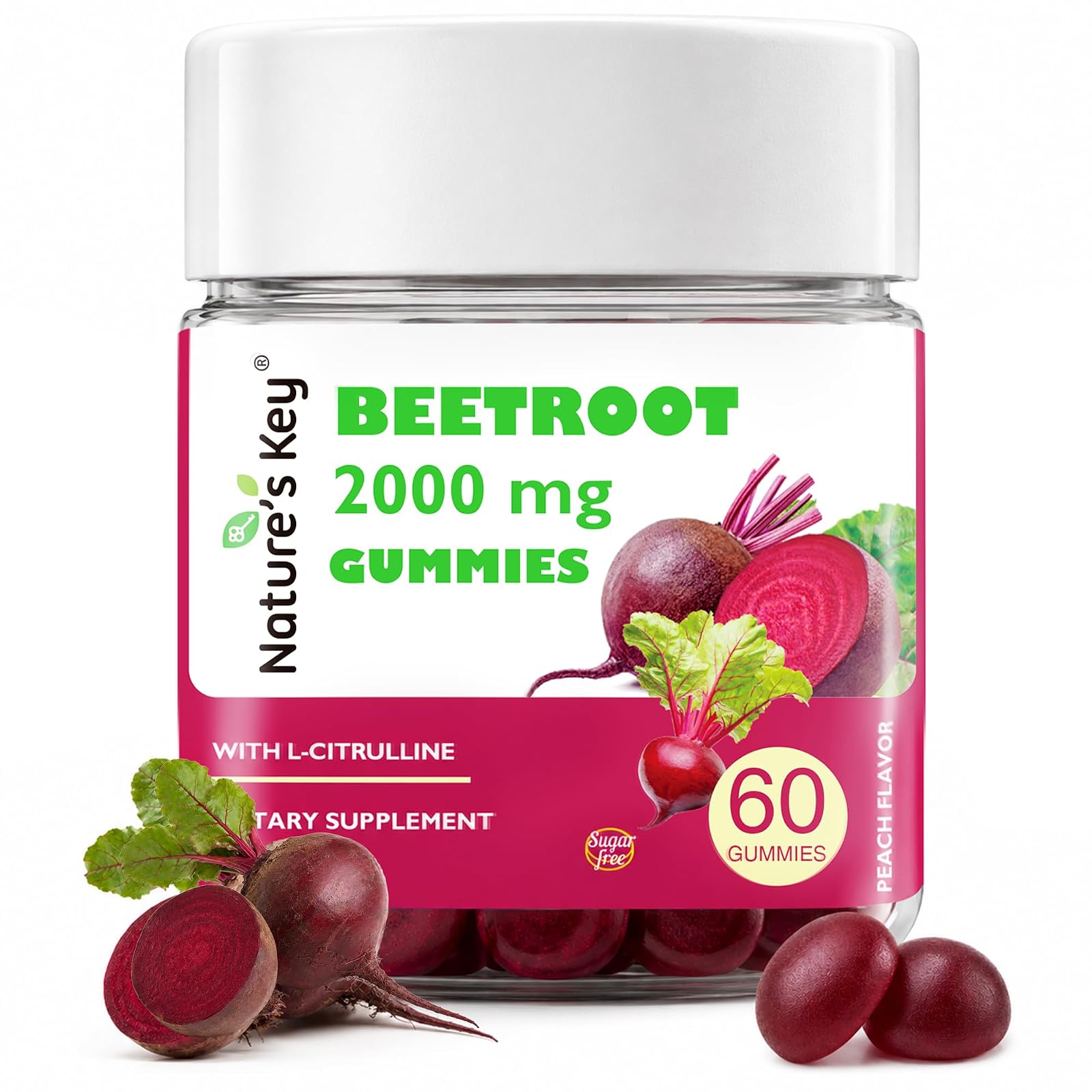 Nature's Key beet root gummies for energy