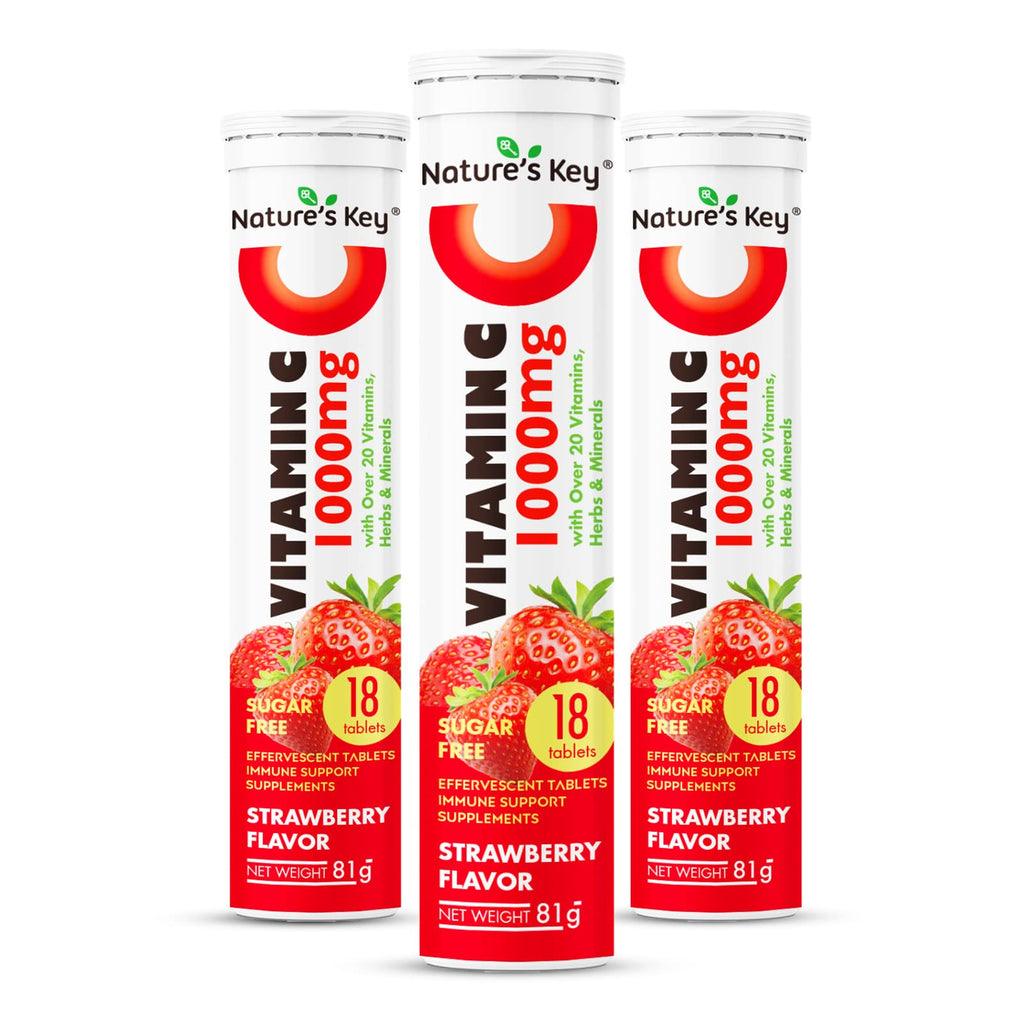 Nature's Key effervescent tablets orange flavor