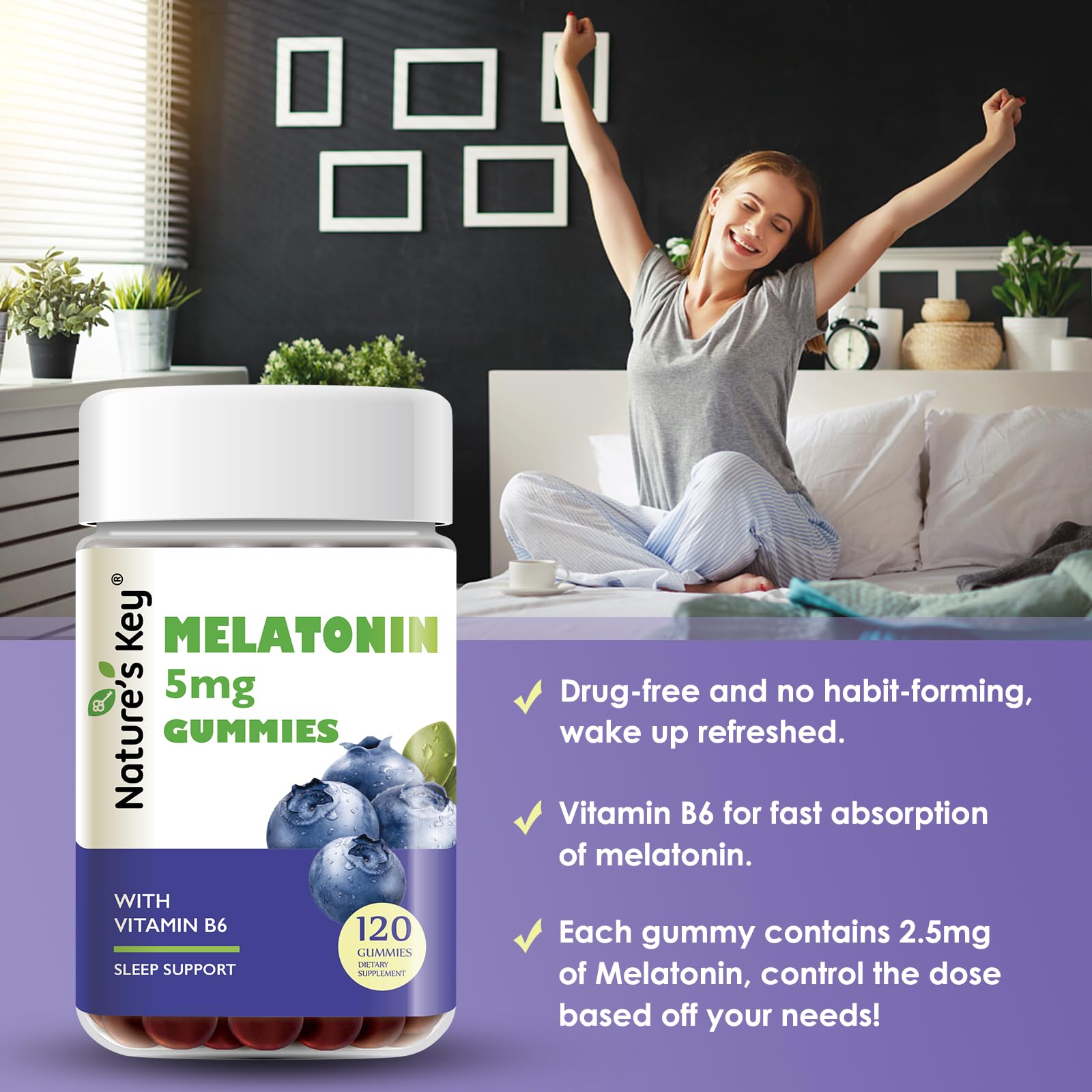 Nature's Key melatonin for better sleep