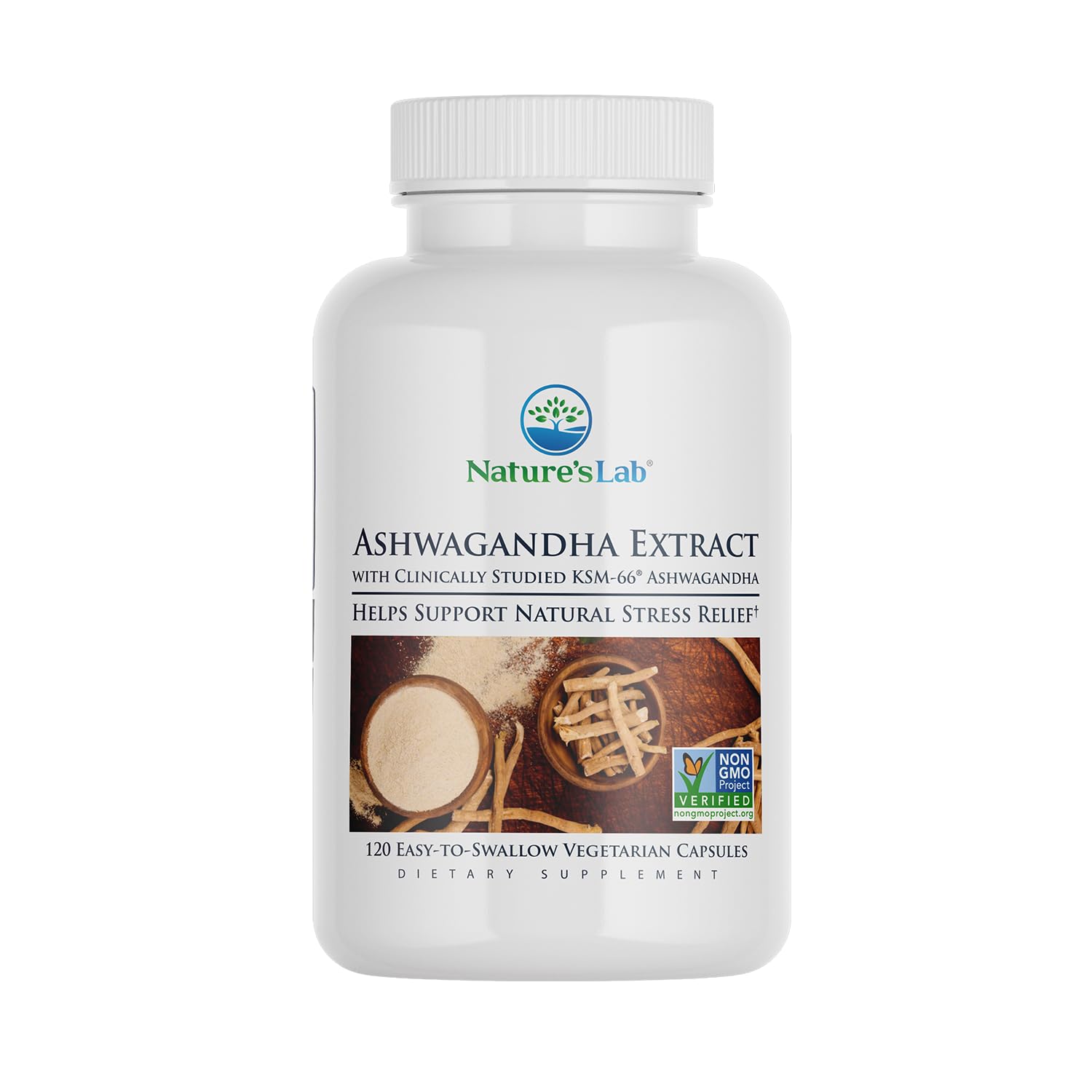 Nature's Lab ashwagandha capsules for stress relief