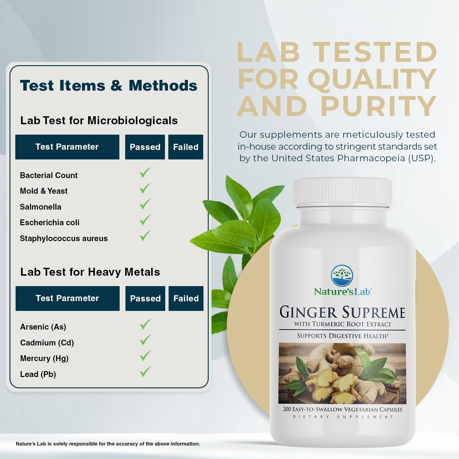 Nature's Lab herbal ginger formula