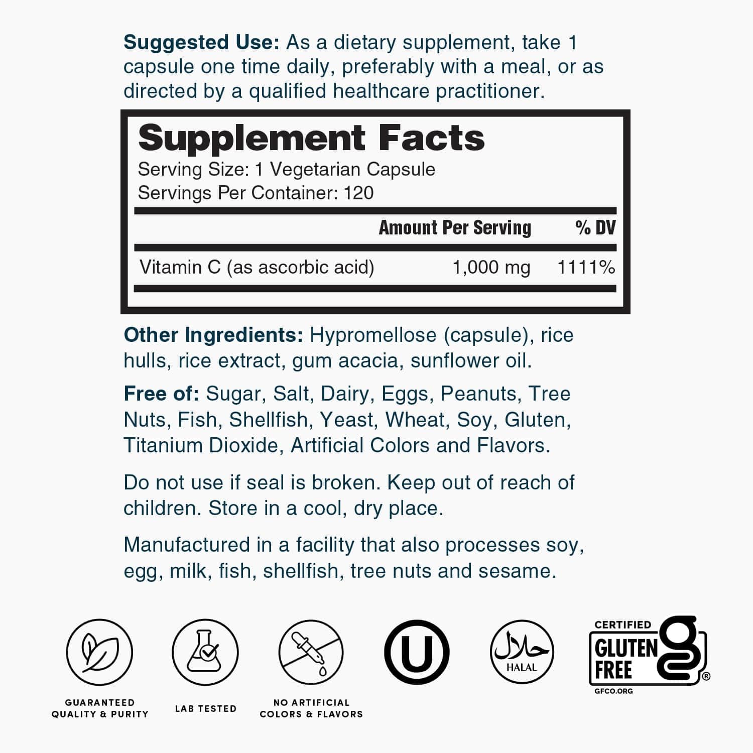 Nature's Lab vitamin C for skin vitality