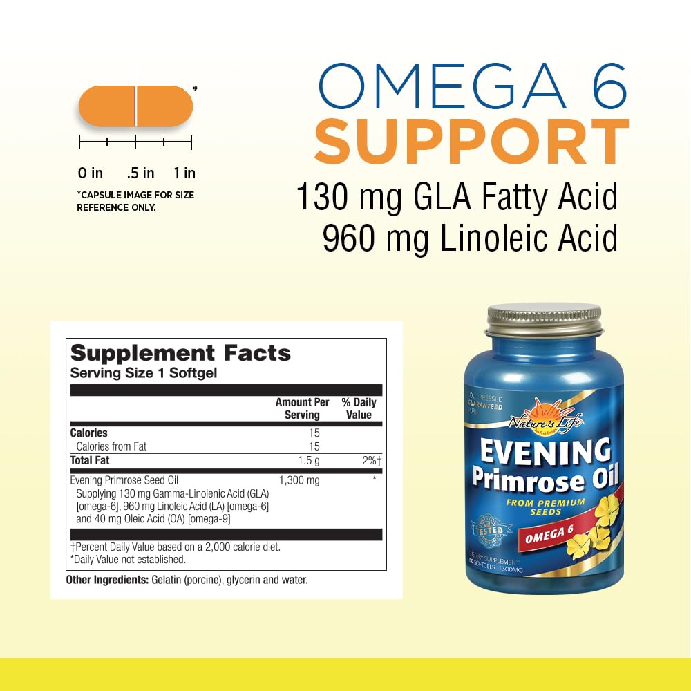 Nature's Life evening primrose capsules