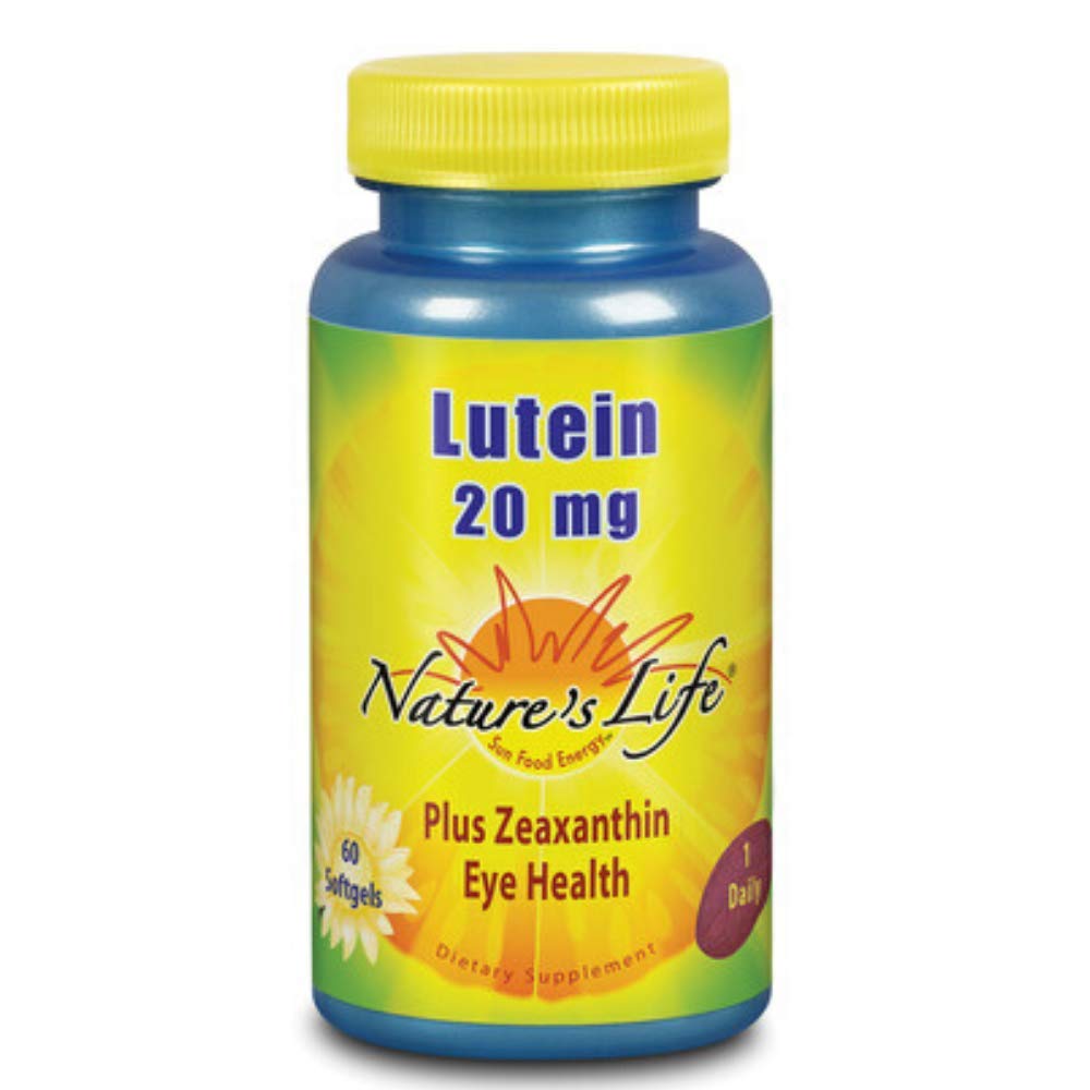 Nature's Life Lutein 20 mg capsules for eye health