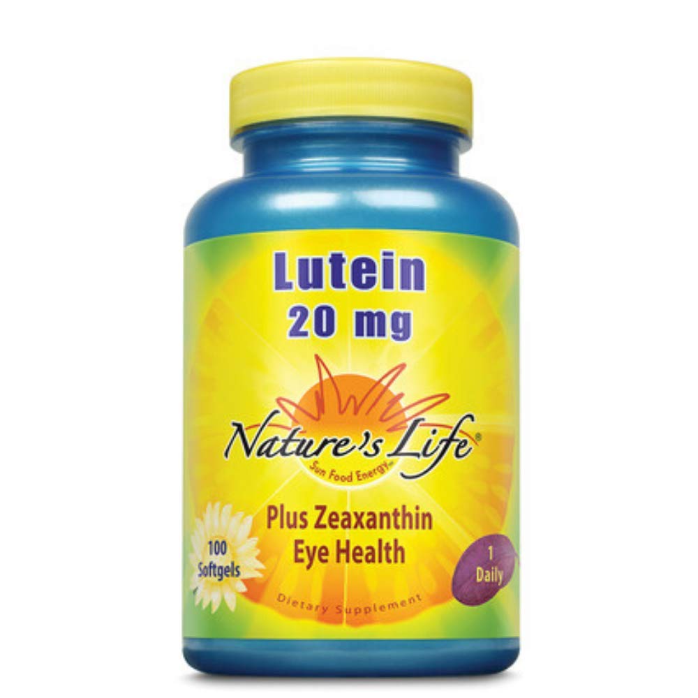 Nature's Life Lutein 20 mg capsules for eye health