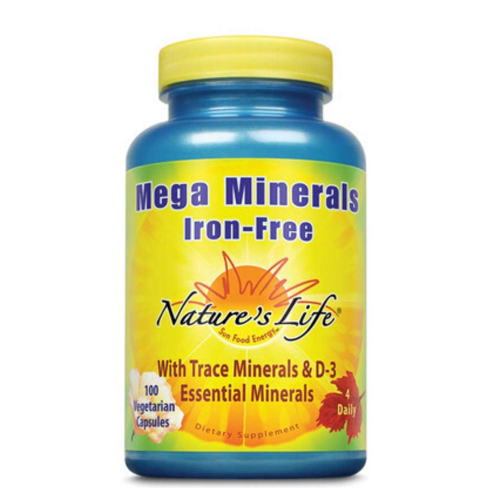 Nature's Life Mega Minerals No Iron supplement