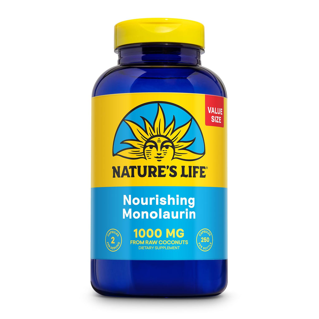 Nature's Life Monolaurin immune support capsules