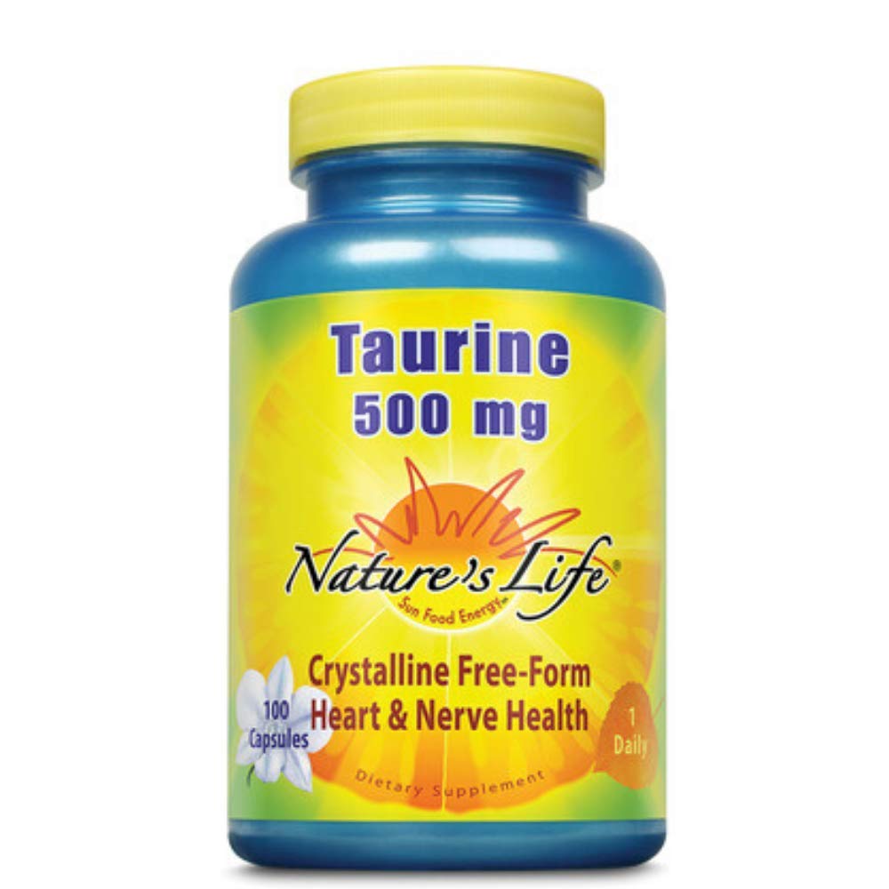 Nature's Life Taurine 500 mg capsules