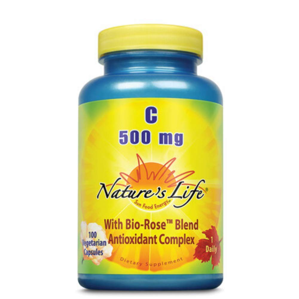 Nature's Life Vitamin C 500 mg capsules for immune support