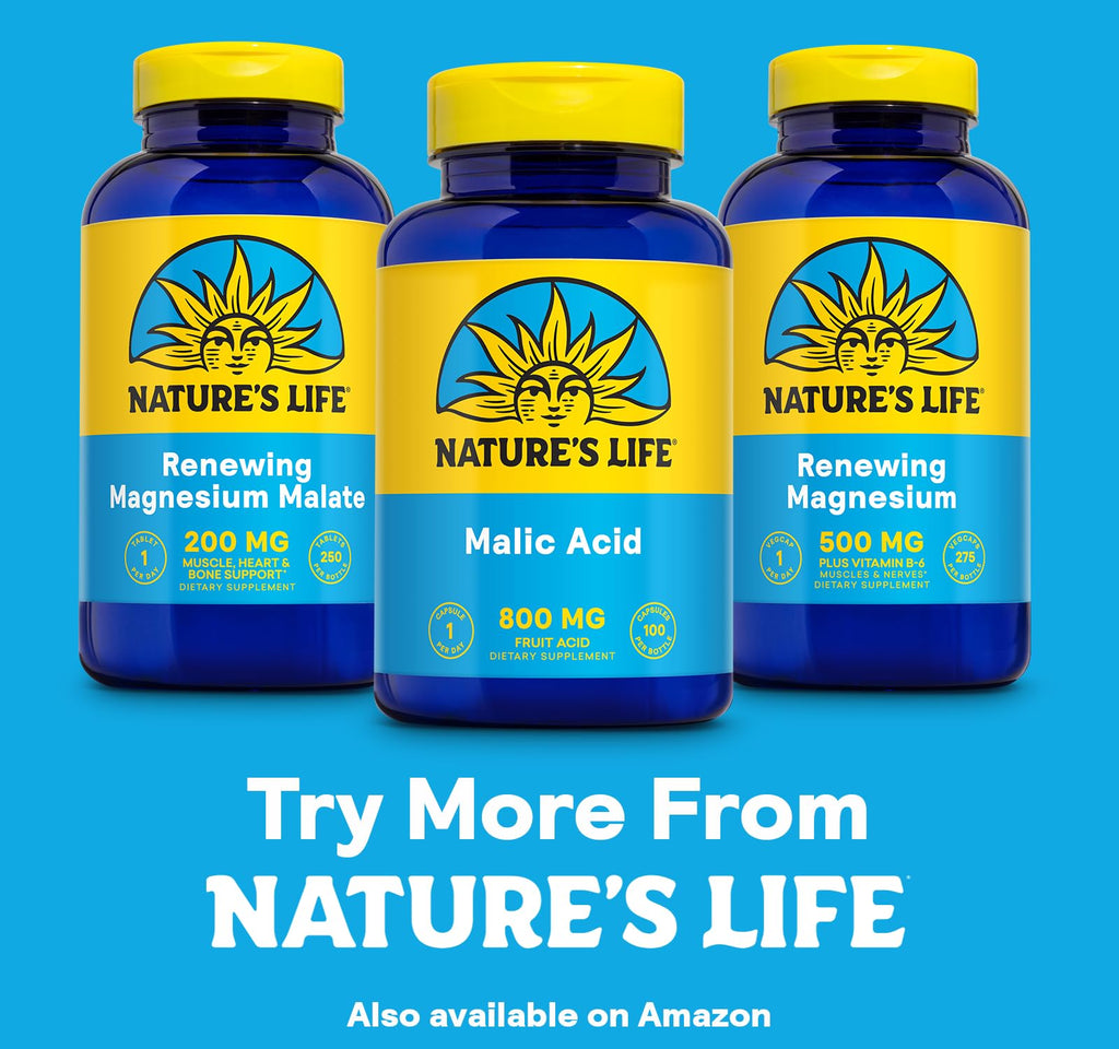 Nature's Life vitamins for vitality
