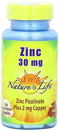 Nature's Life Zinc supplement for immune health