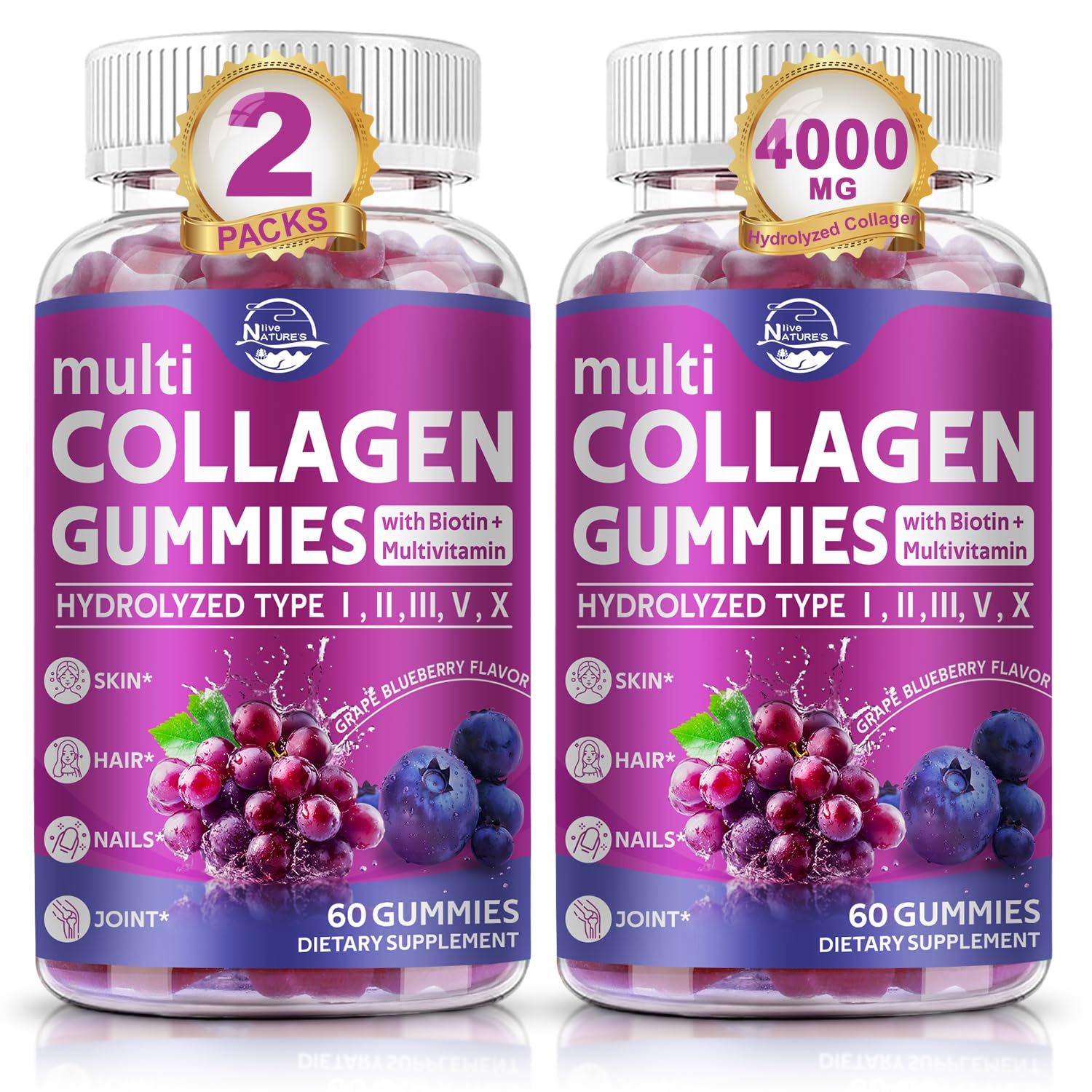 Nature's Live collagen gummies for beauty