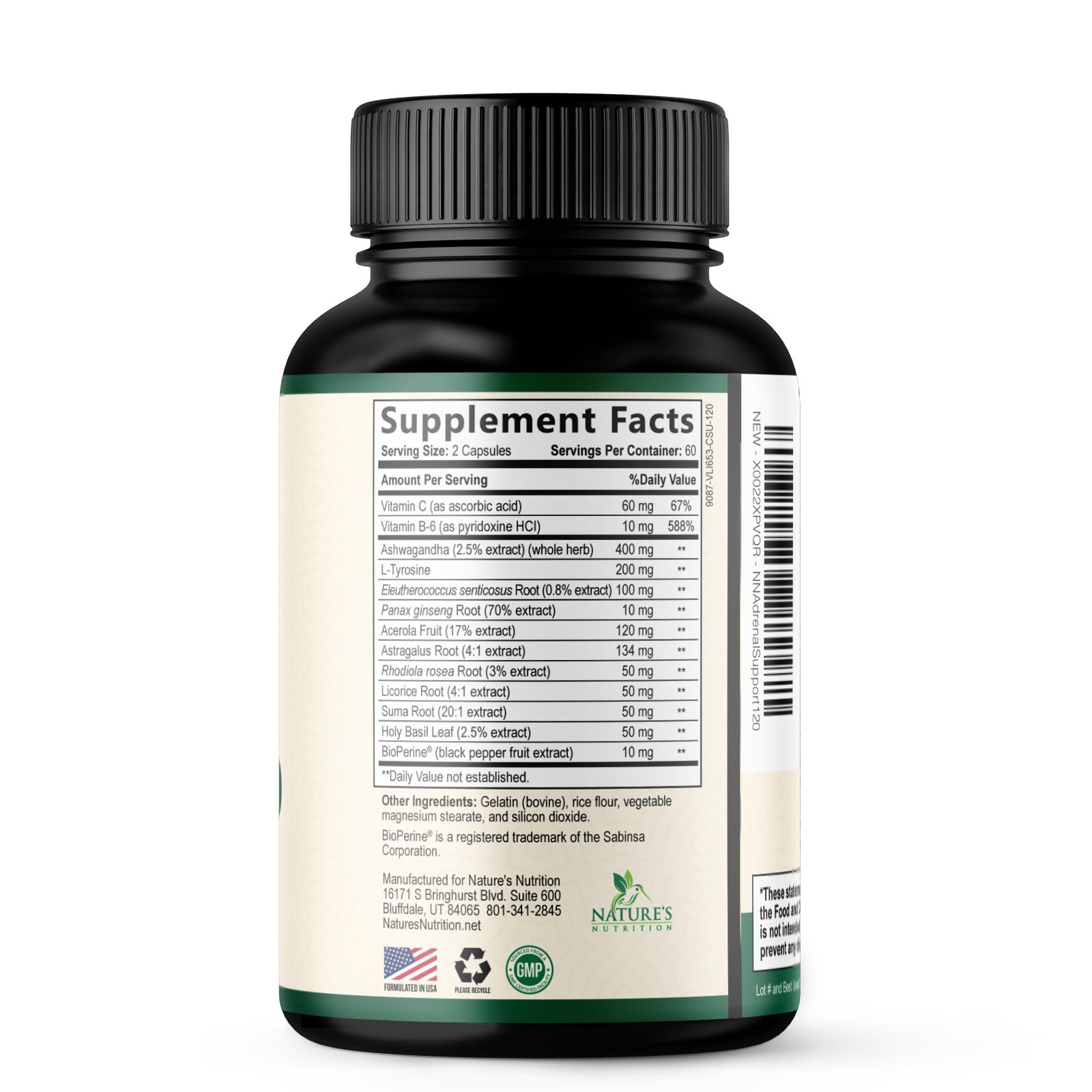 nature's nutrition adrenal support capsules