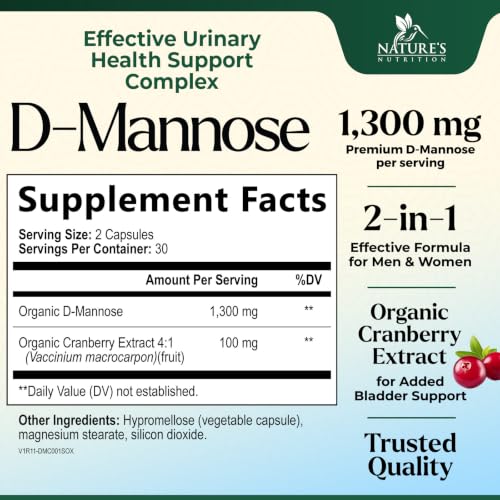 Nature's Nutrition cranberry supplement benefits
