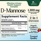 Nature's Nutrition D-Mannose capsules for bladder support