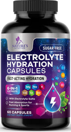 Nature's Nutrition electrolyte capsules for hydration