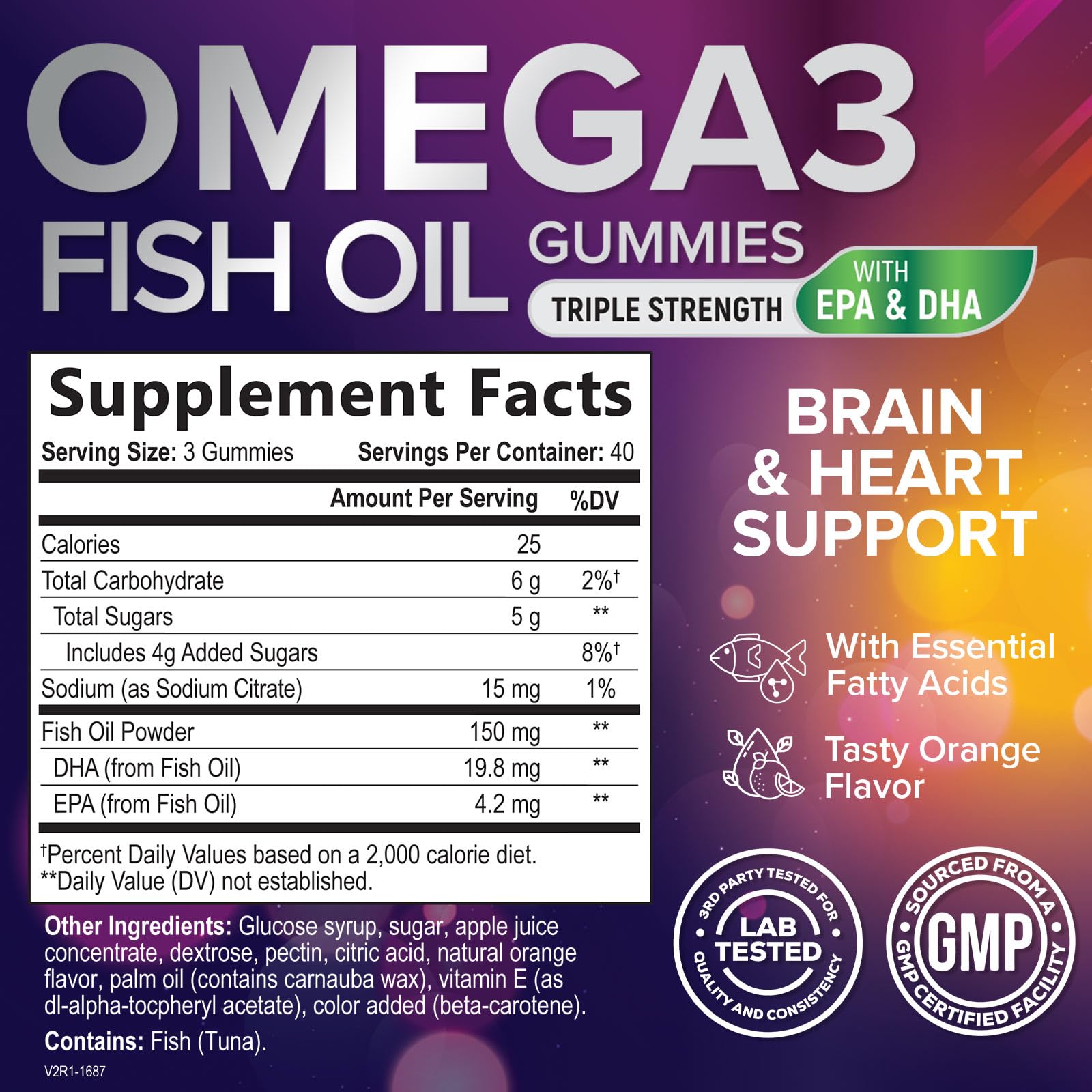 Nature's Nutrition fish oil supplement