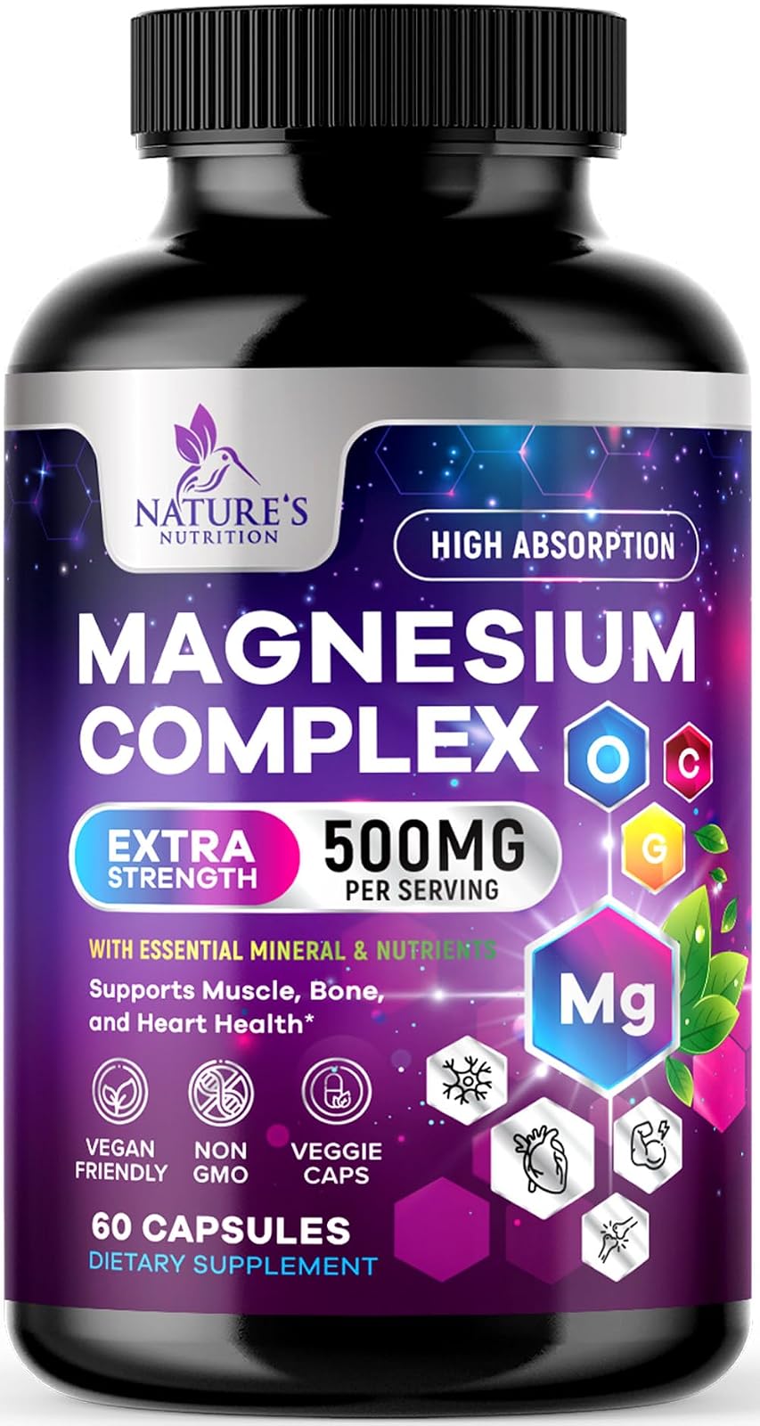 Nature's Nutrition Magnesium Complex capsules