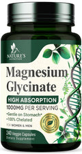 Nature's Nutrition magnesium glycinate capsules