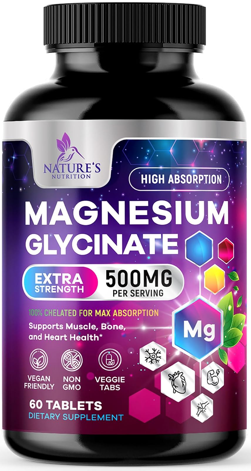 Nature's Nutrition Magnesium Glycinate tablets
