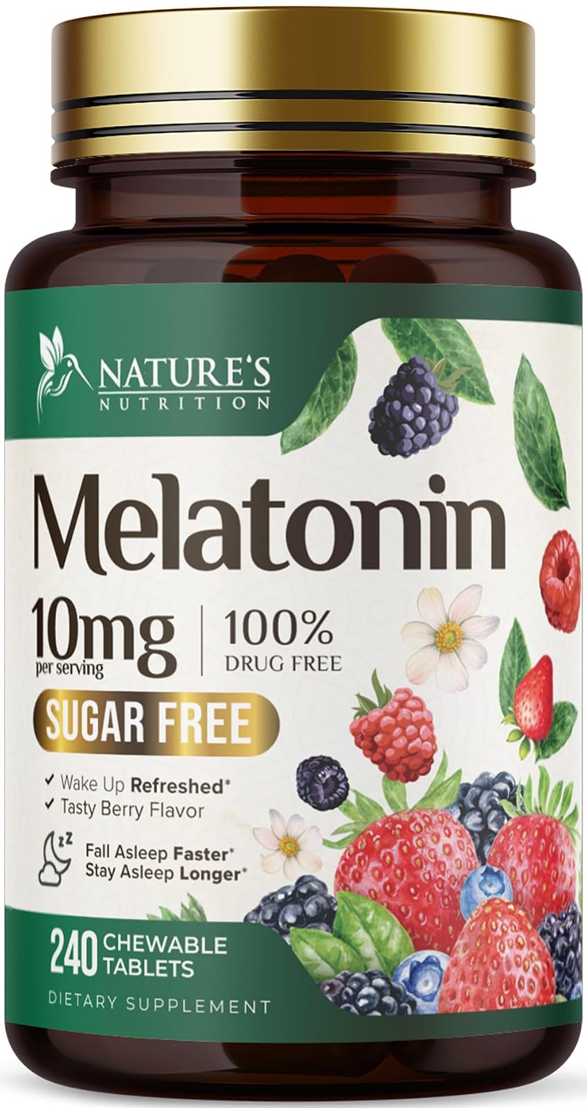 Nature's Nutrition melatonin fast dissolve tablets