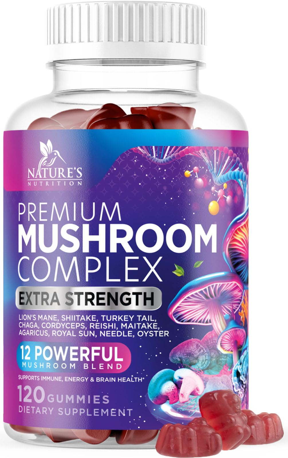 Nature's Nutrition mushroom gummies benefits