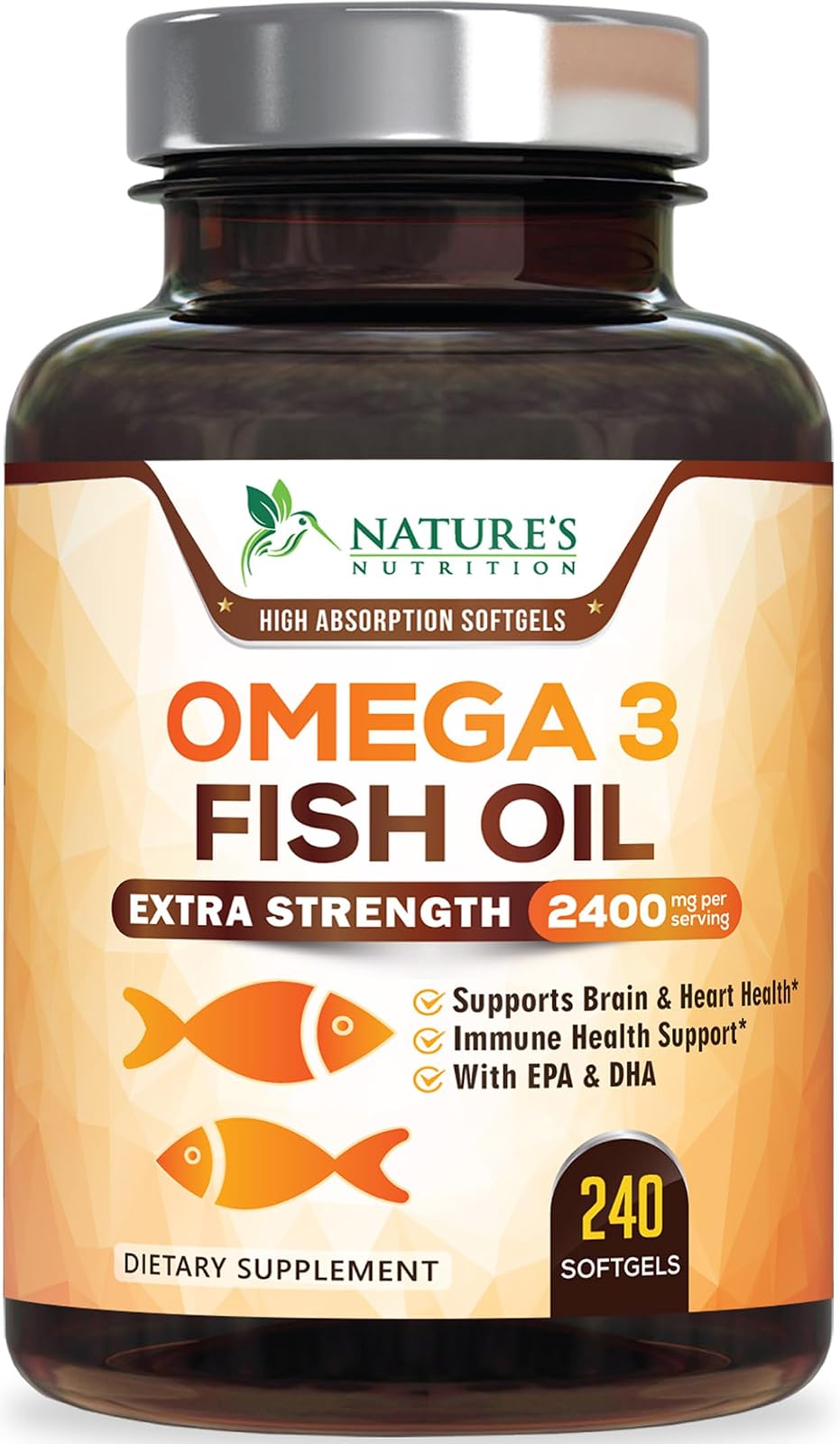 Nature's Nutrition Omega 3 softgels