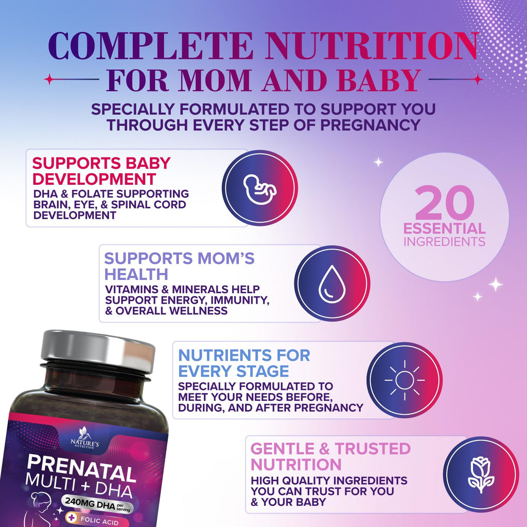 Nature's Nutrition prenatal vitamins dosage