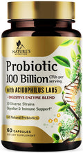 Nature's Nutrition probiotics 100 billion CFU