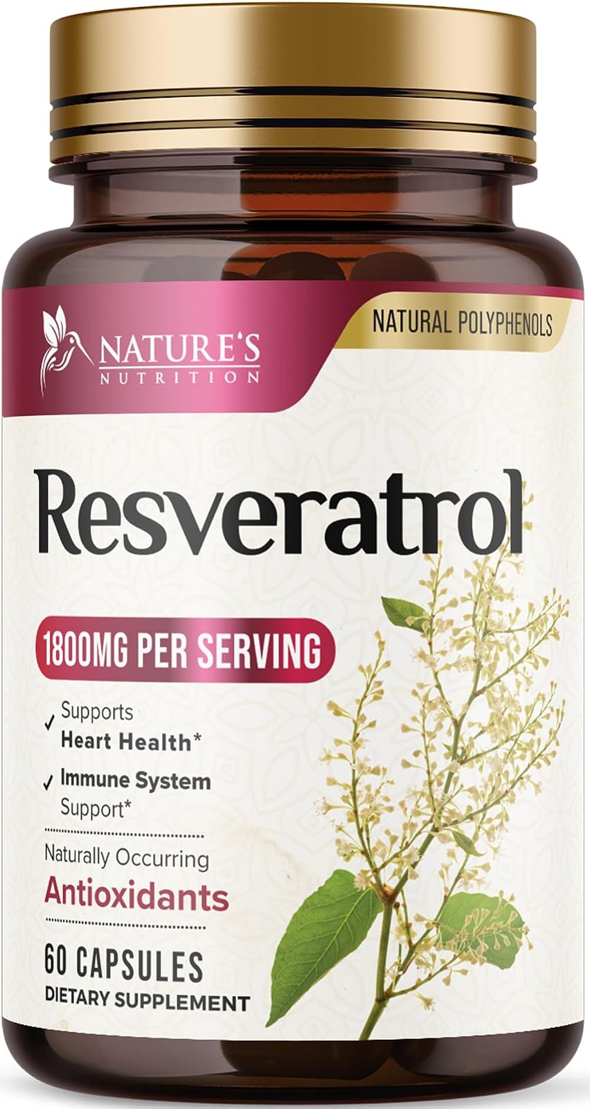 Nature's Nutrition Resveratrol capsules