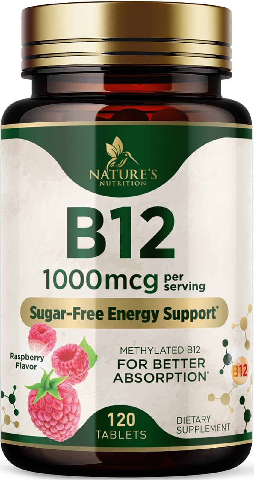 Nature's Nutrition Vitamin B12 chewable tablets