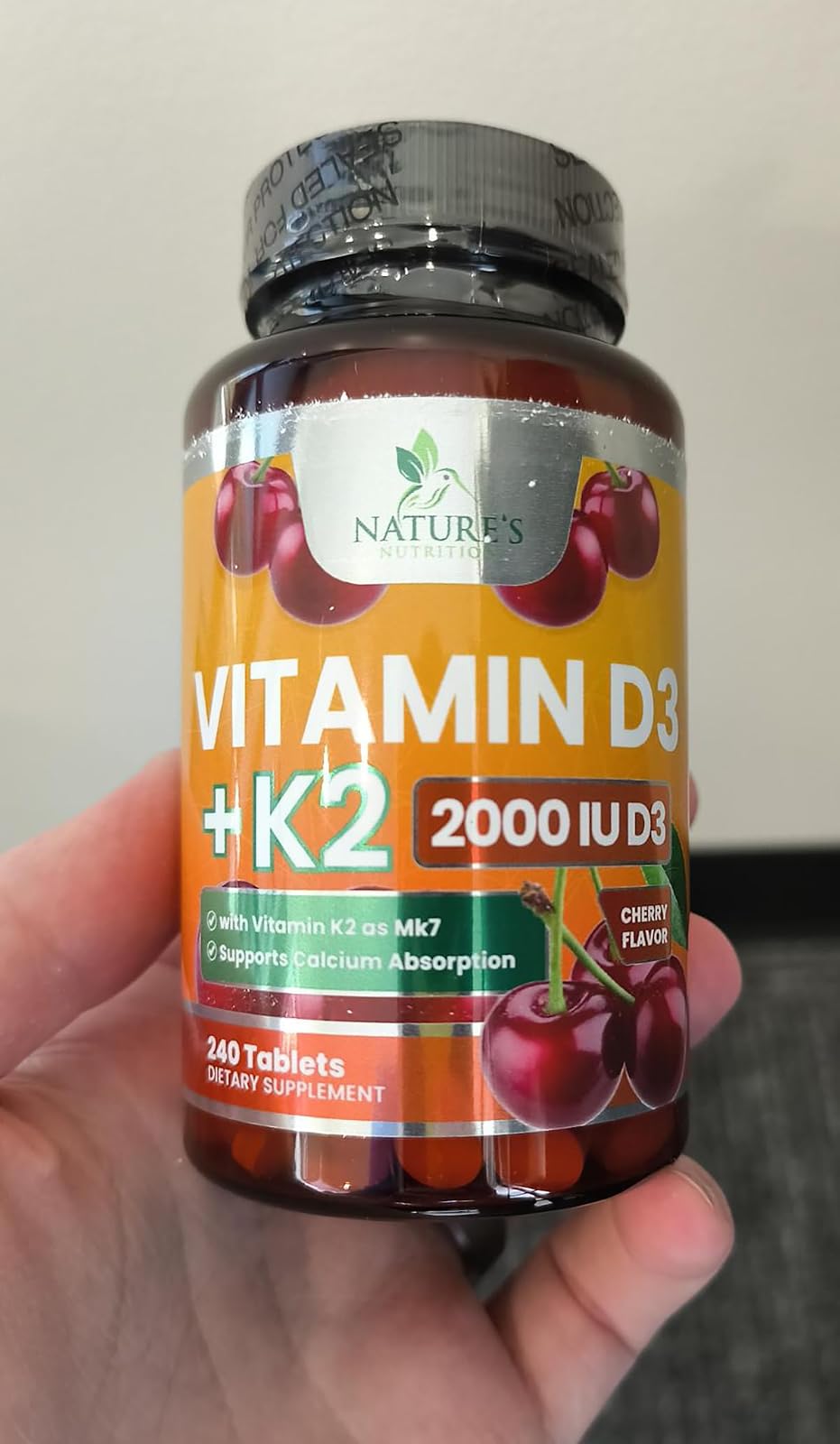 Nature's Nutrition vitamin D3 K2