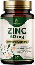 Nature's Nutrition Zinc 40 mg tablets