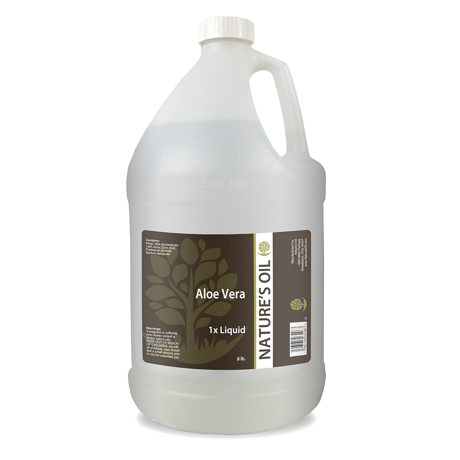 Nature's Oil Aloe Vera liquid for skin hydration