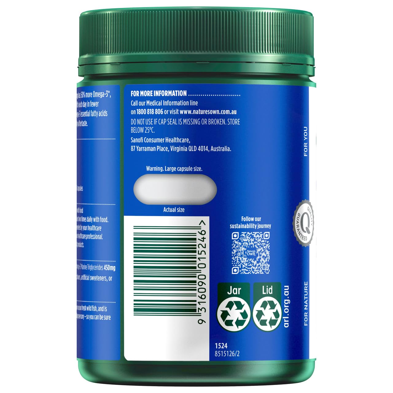 Nature's Own fish oil for joint support