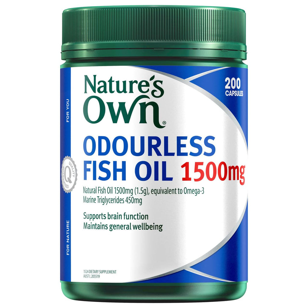 Nature's Own Omega 3 fish oil capsules