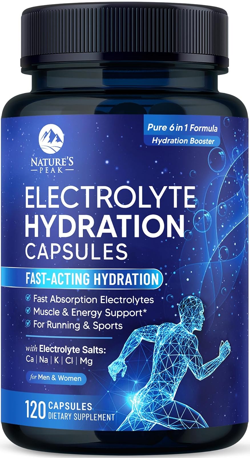 Nature's Peak electrolyte hydration capsules