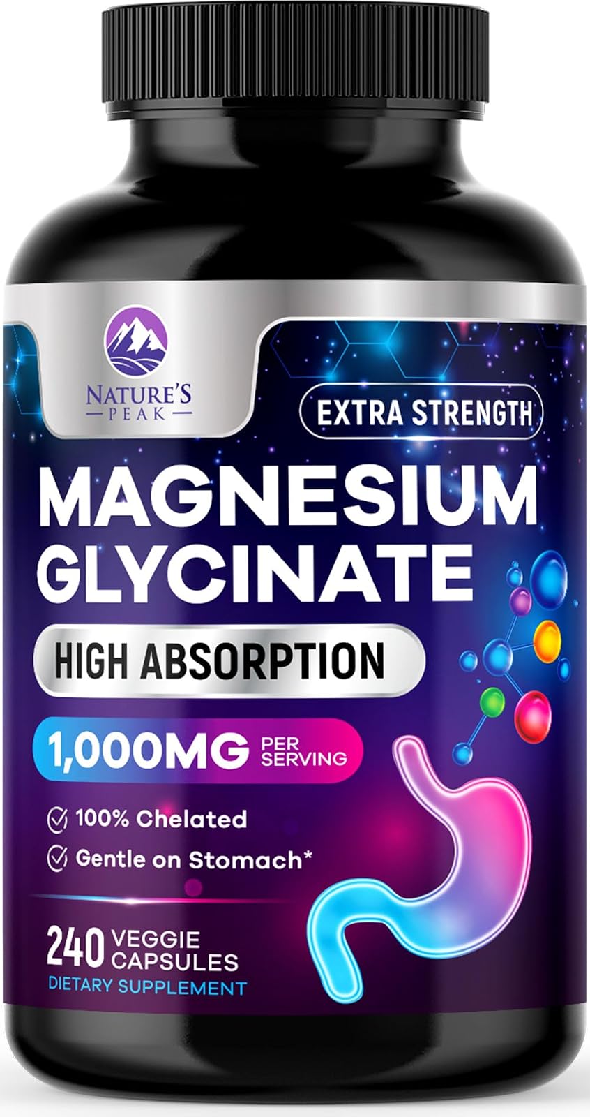 Nature's Peak Magnesium Glycinate capsules