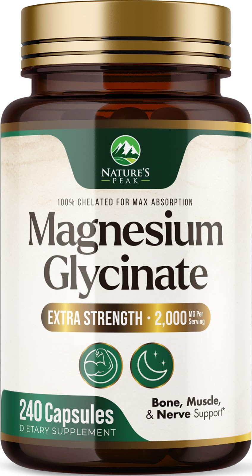 Nature's Peak magnesium glycinate capsules