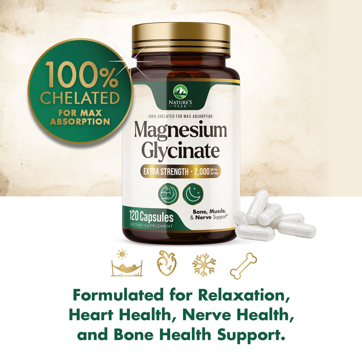 Nature's Peak magnesium supports bone health