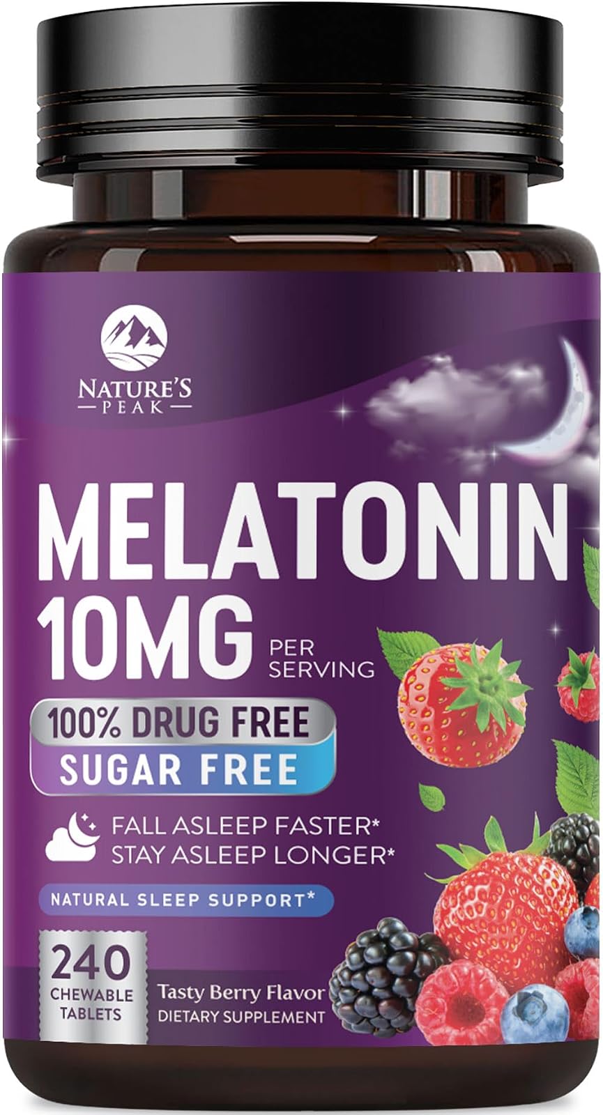 Nature's Peak melatonin fast dissolve tablets