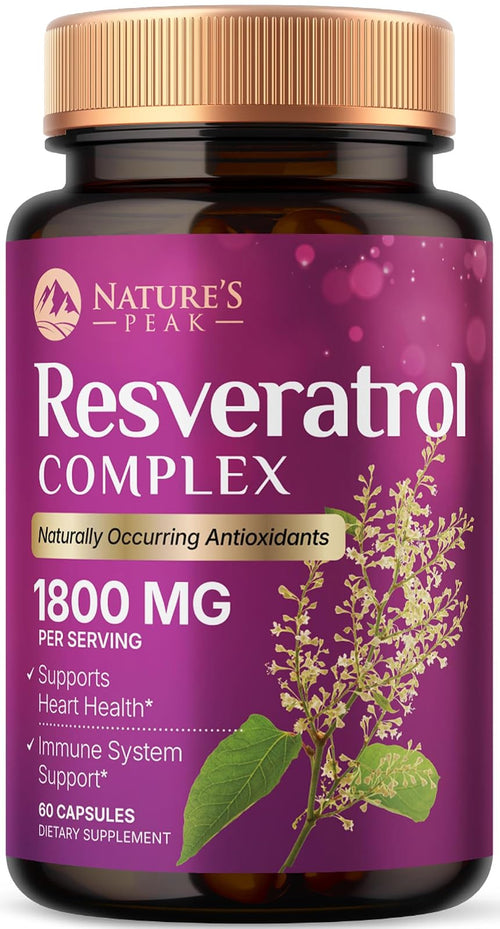 Nature's Peak Resveratrol 1800 mg capsules