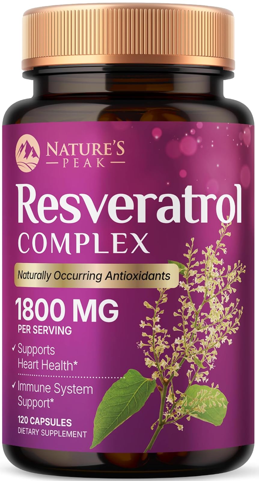 Nature's Peak resveratrol capsules